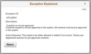 Hawaii Information Portal | Time and Leave Exception Management