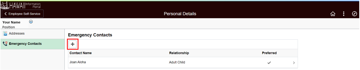 Hawaii Information Portal | Setup Your Payroll Address and Emergency ...