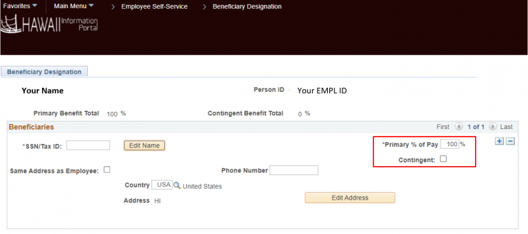 Hawaii Information Portal | Manage Your Payroll Beneficiaries