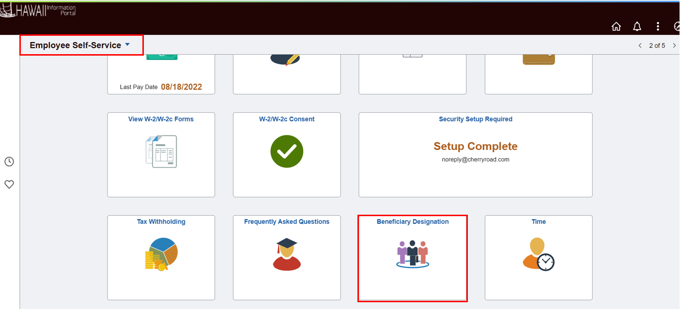 Hawaii Information Portal | Manage Your Payroll Beneficiaries