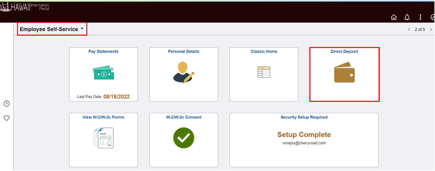 Hawaii Information Portal | Manage Your Direct Deposit