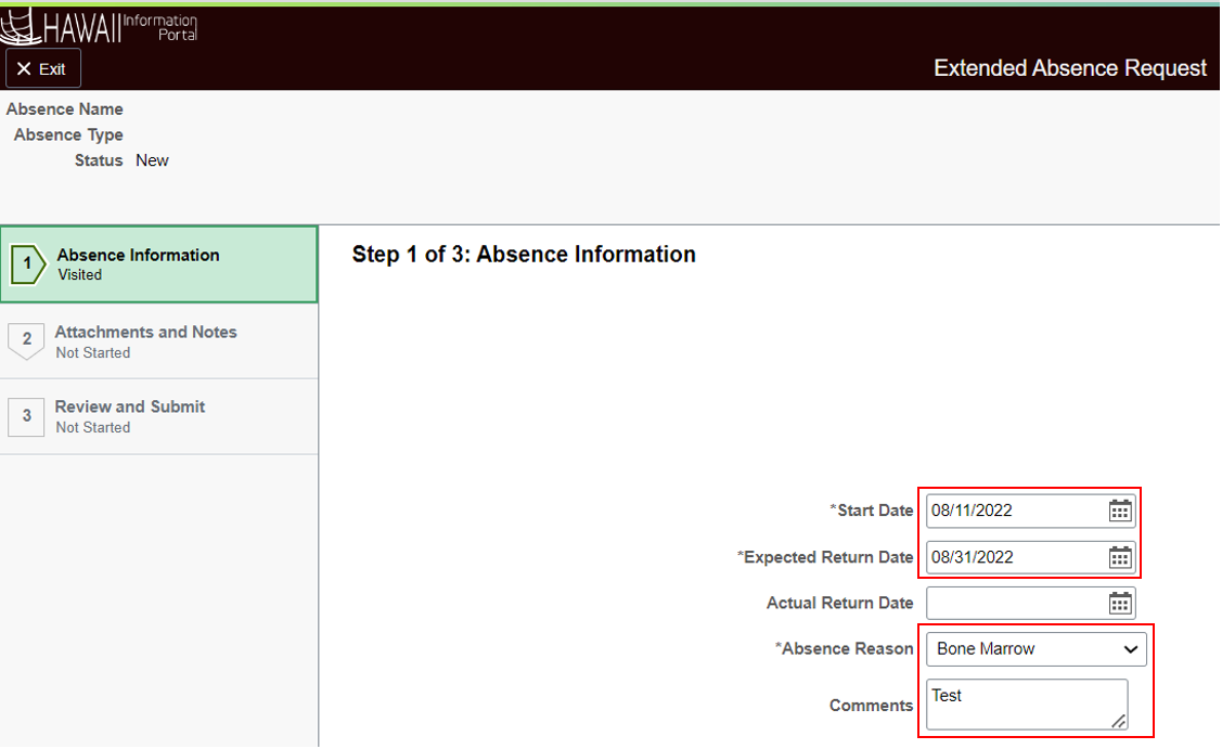 Hawaii Information Portal | How To Submit An Extended Leave Request