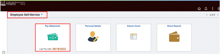 Hawaii Information Portal | How To Get Your Pay Statement