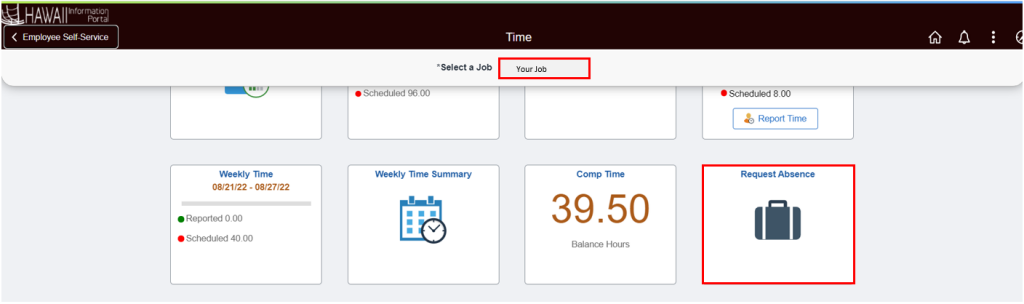 Hawaii Information Portal | How To Submit A Leave Request