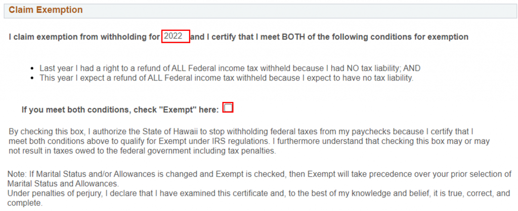 Hawaii Information Portal | Manage Your Tax Withholdings (W-4)