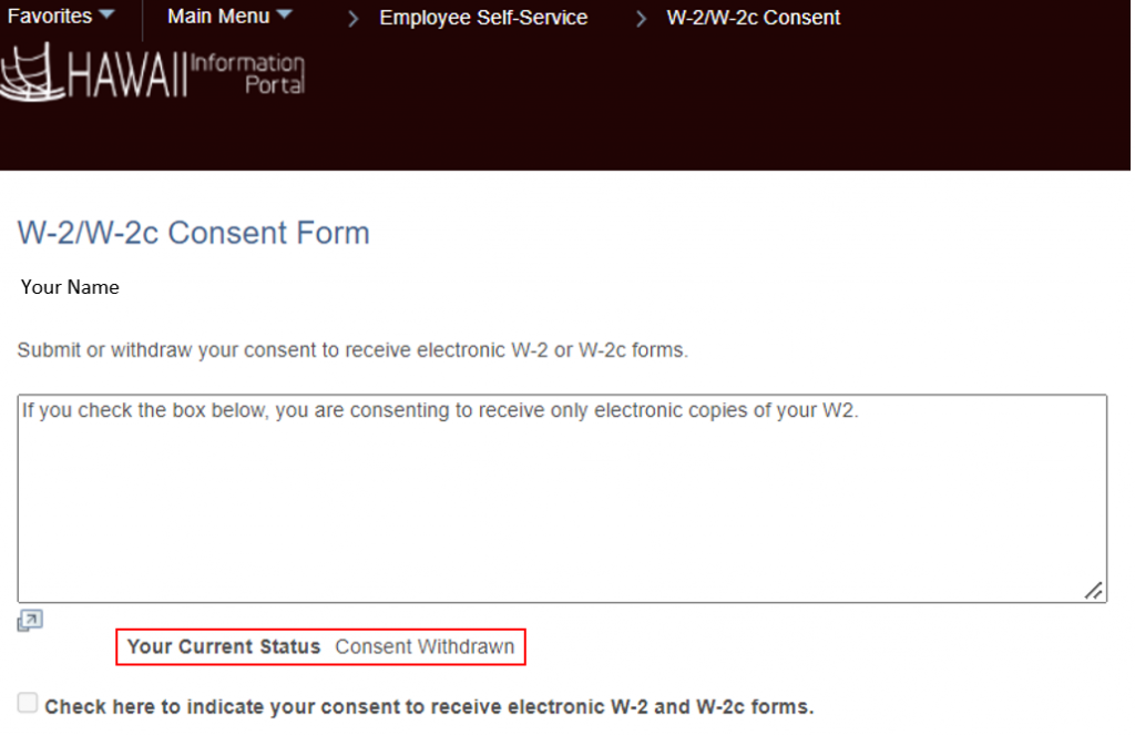 Hawaii Information Portal | Manage Your Wage and Tax Statement (W-2)