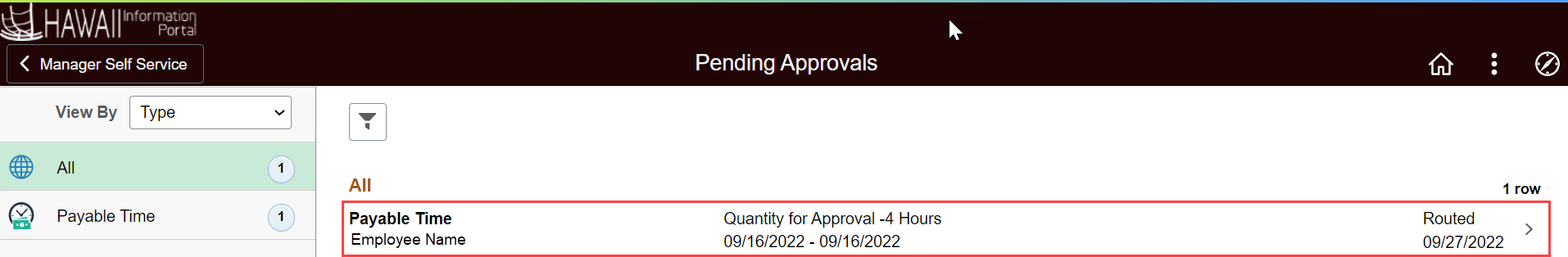 Hawaii Information Portal | How To Approve Employee Requests