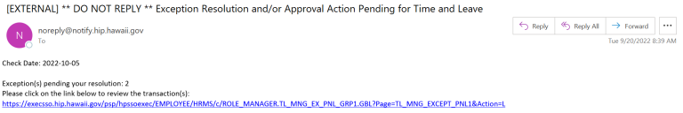 Hawaii Information Portal | Managing Exceptions