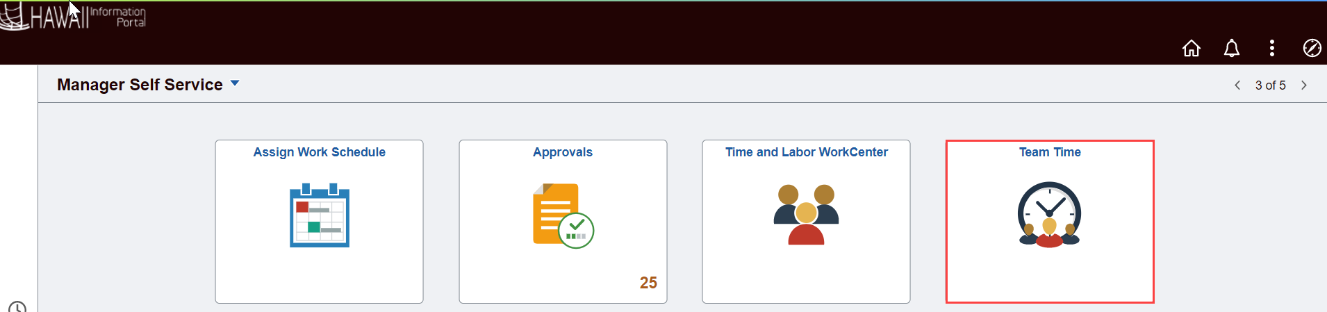 Hawaii Information Portal | How To Navigate To Common Timekeeper Screens