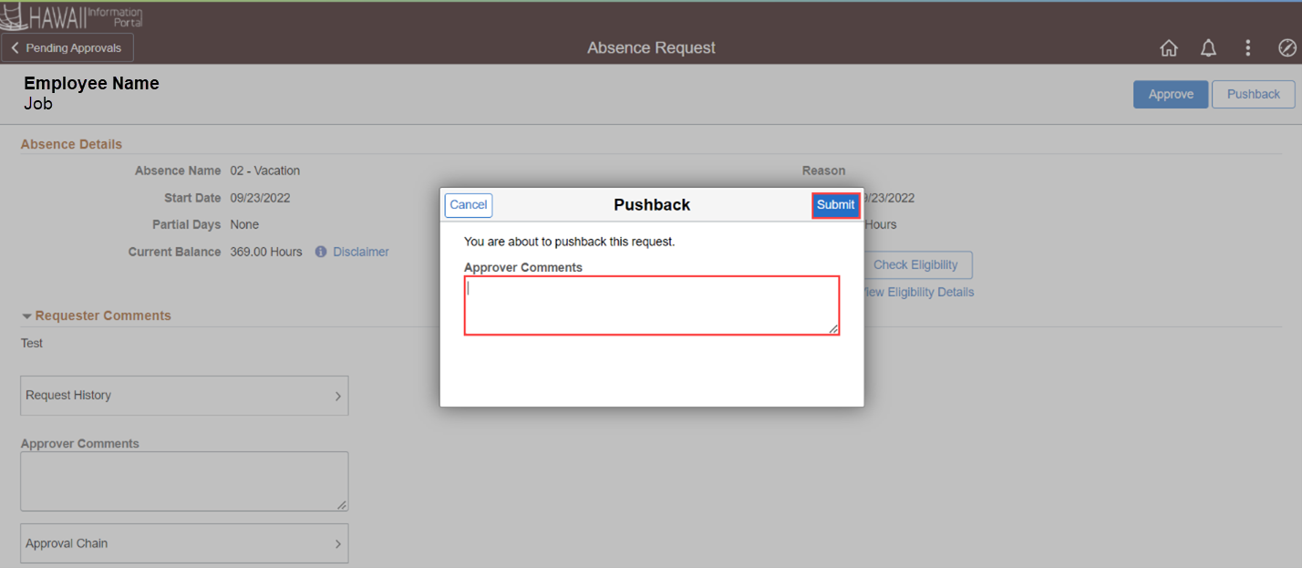 Hawaii Information Portal | How To Make Changes To Employee Leave