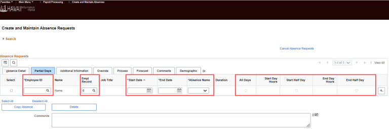 Hawaii Information Portal | How To Submit Partial Day Leave Requests ...