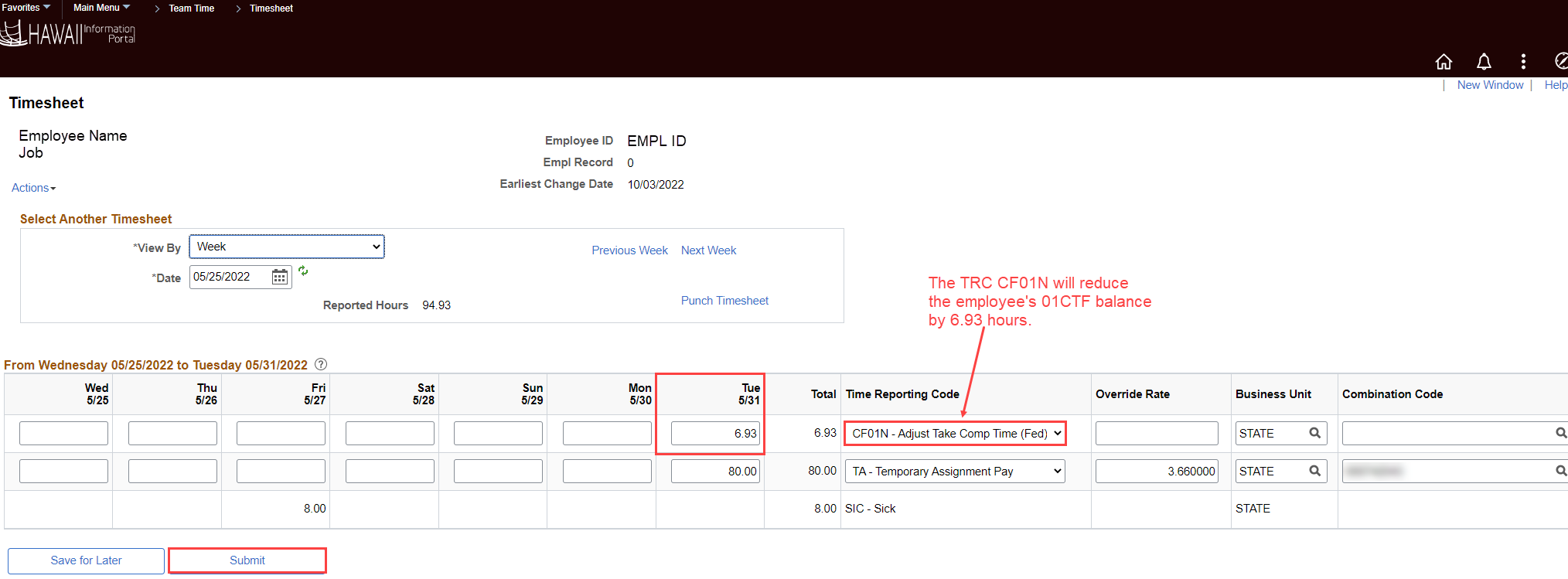 Hawaii Information Portal | How To Transfer Employee Compensatory Time ...