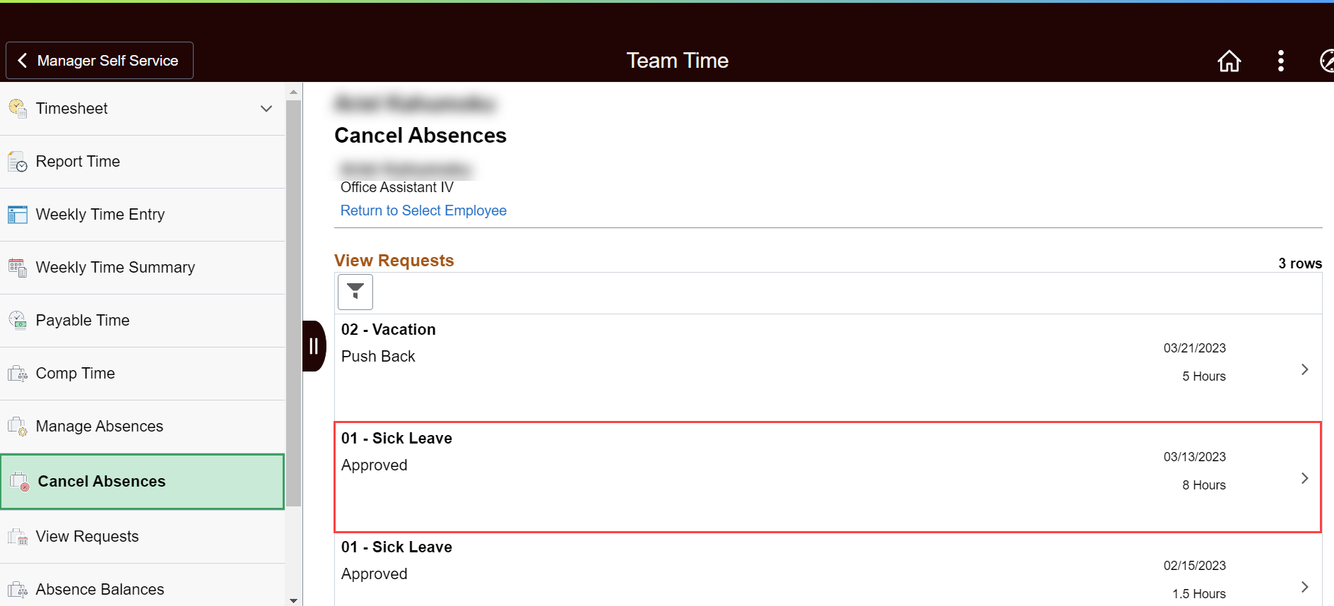 Hawaii Information Portal | How To Make Changes To Employee Leave